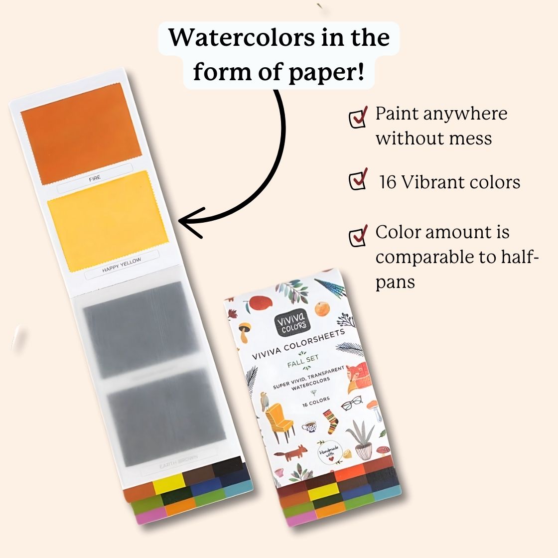 Fall Watercolor Palette - 16 autumn colors in your pocket – Viviva Colors