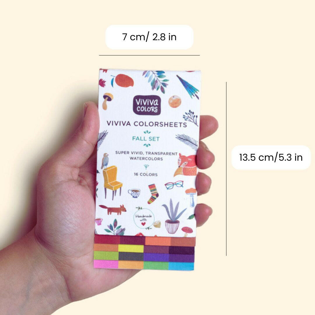 Fall Watercolor Palette - 16 autumn colors in your pocket – Viviva Colors