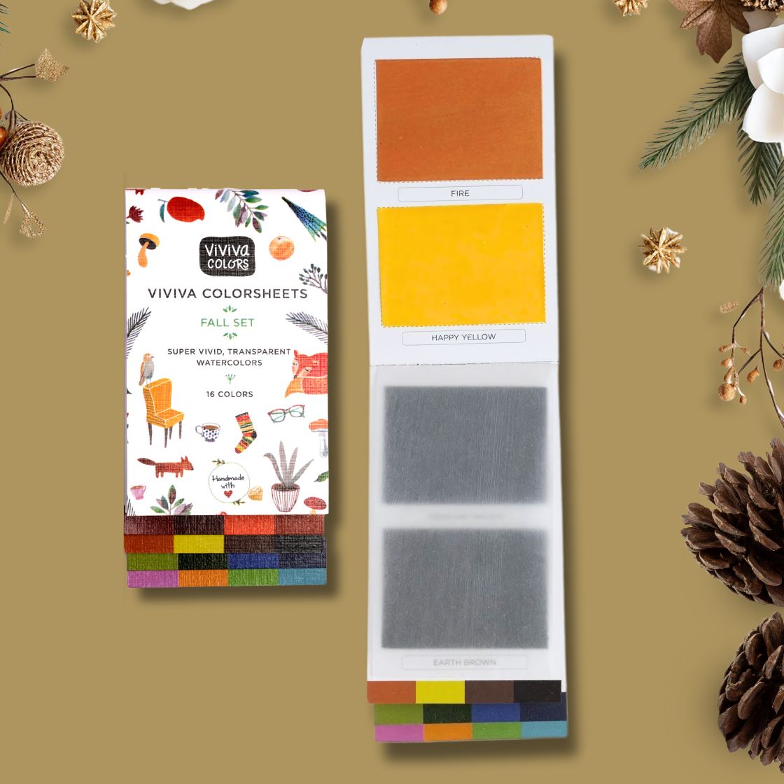 Fall Watercolor Palette - 16 autumn colors in your pocket – Viviva Colors